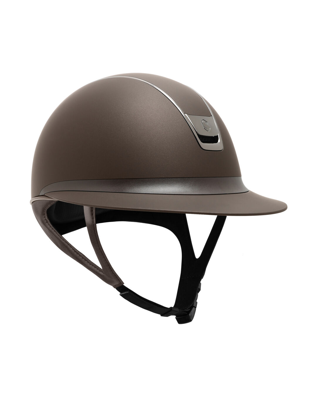 Samshield | Reithelm Miss Shadowmatt V2 | Brown-Trim Chrome Black | 61-64CM