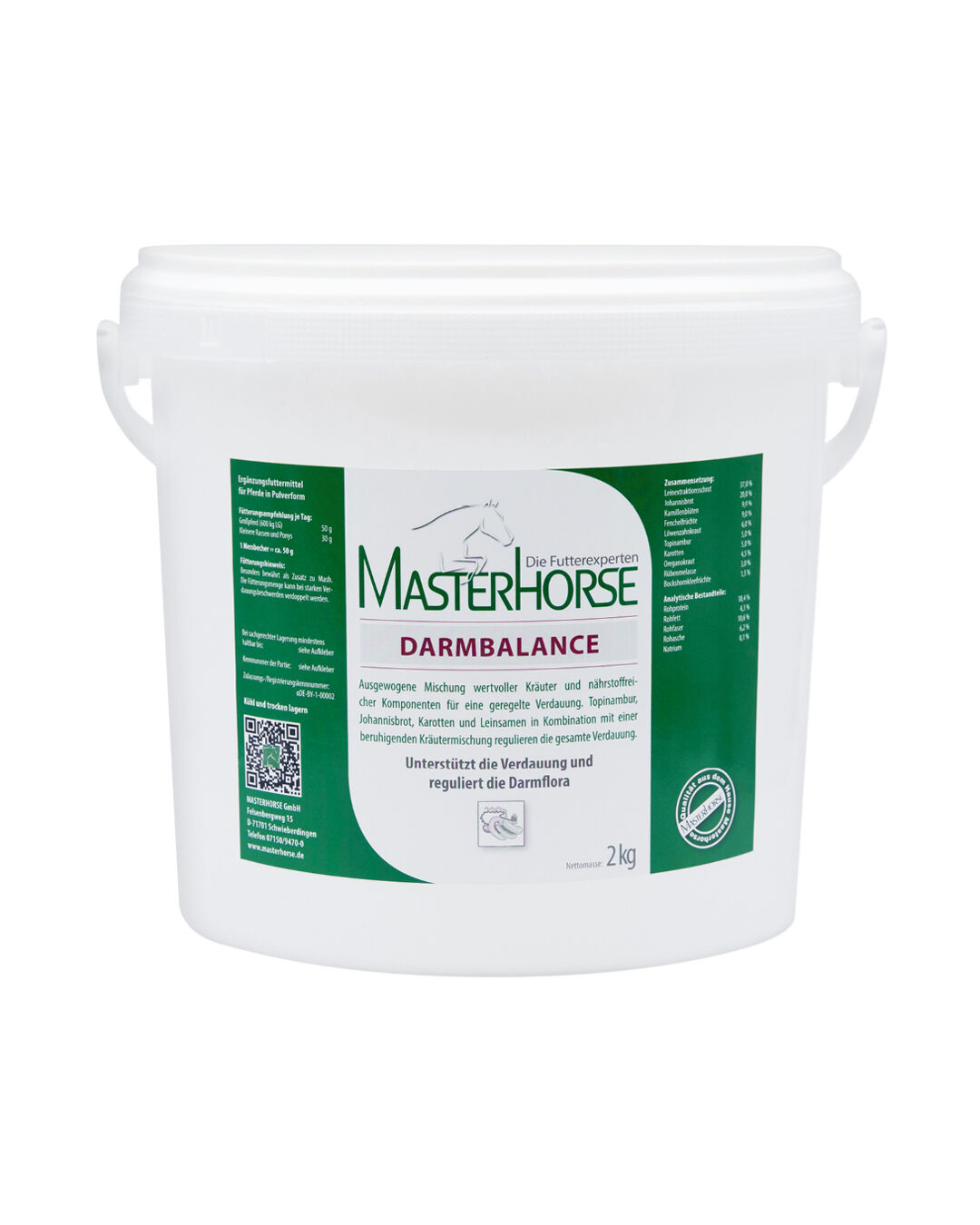 MASTERHORSE | Ergänzungsfutter Darmbalance | 2 kg | Eimer