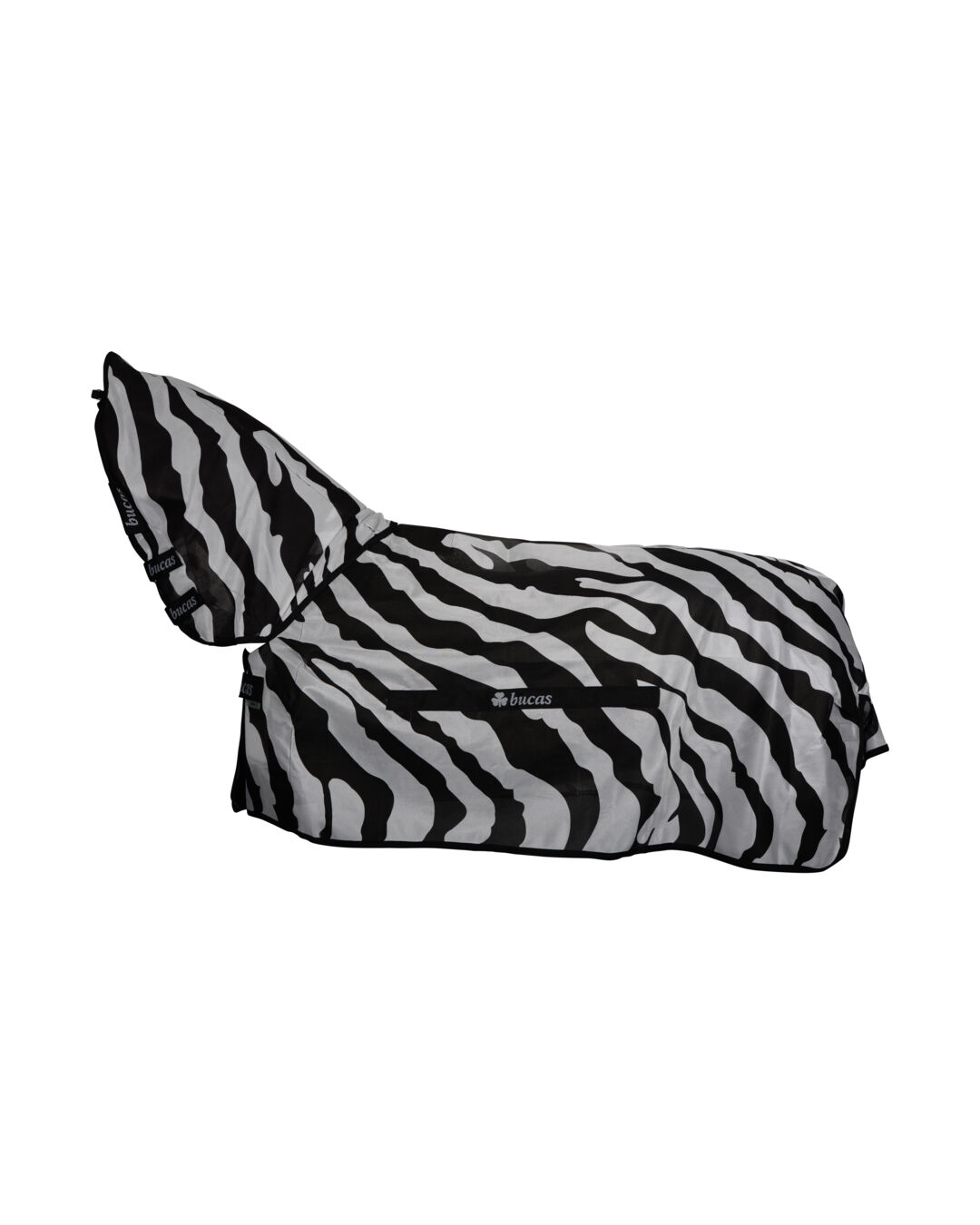 Bucas | Fliegendecke Buzz-Off Zebra Full Neck | Schwarz-Weiss | 115 cm